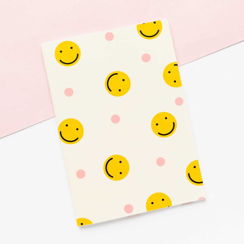 Smiley Face A6 Notebook – Jeff and the Squirrel