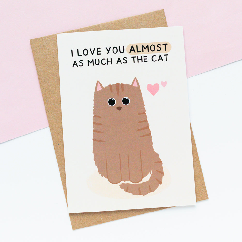 I Love You Cat Card – Jeff and the Squirrel