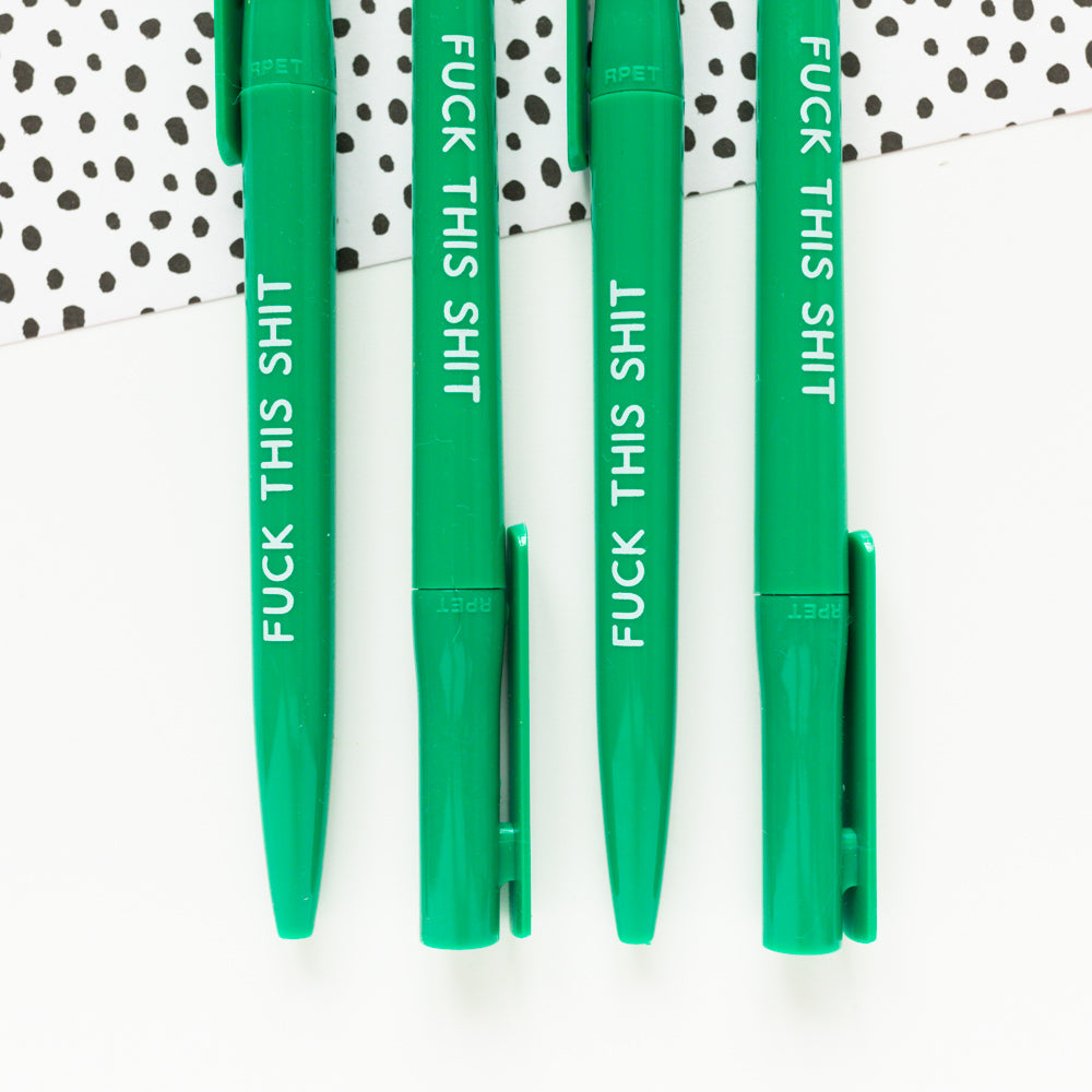 Fuck This Shit Green Pen – Jeff and the Squirrel