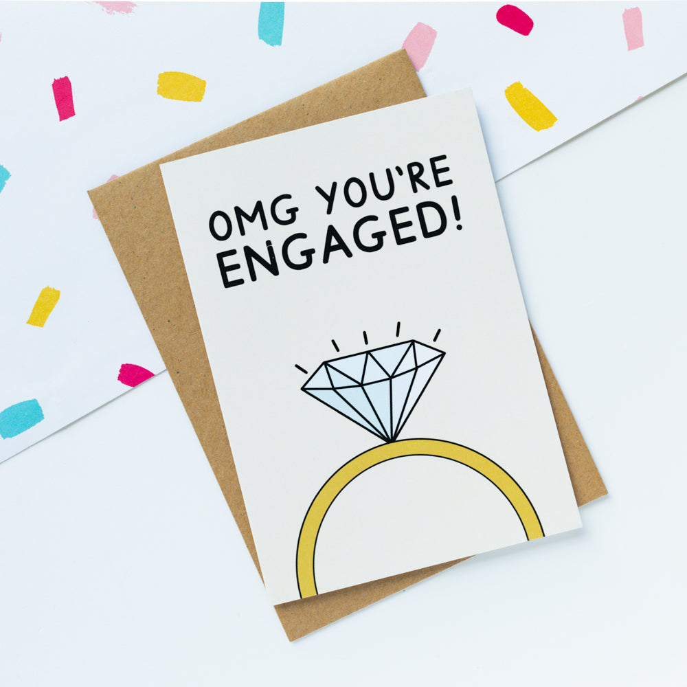 OMG You're Engaged Card – Jeff and the Squirrel