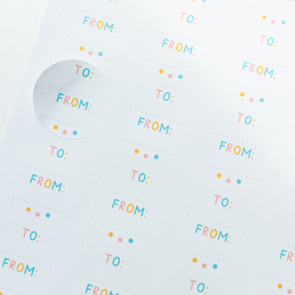 To and From Stickers – Jeff and the Squirrel