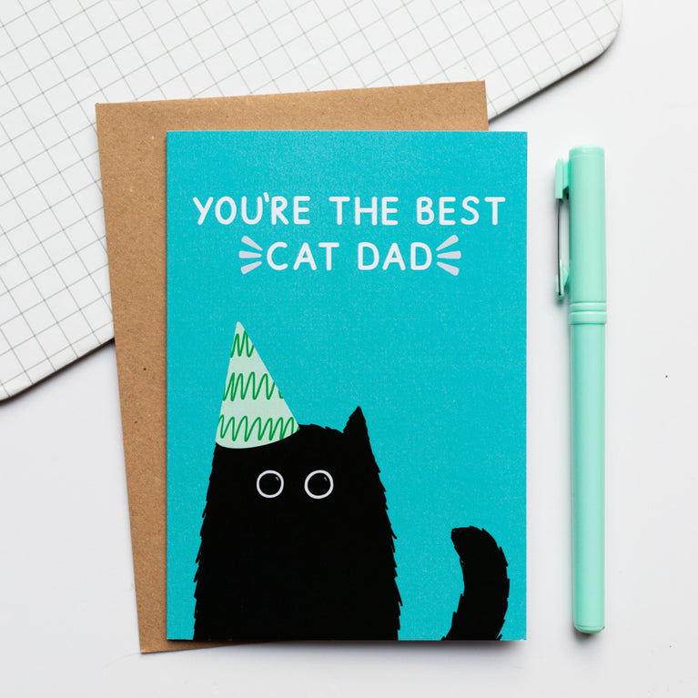 Best Cat Dad Card – Jeff and the Squirrel