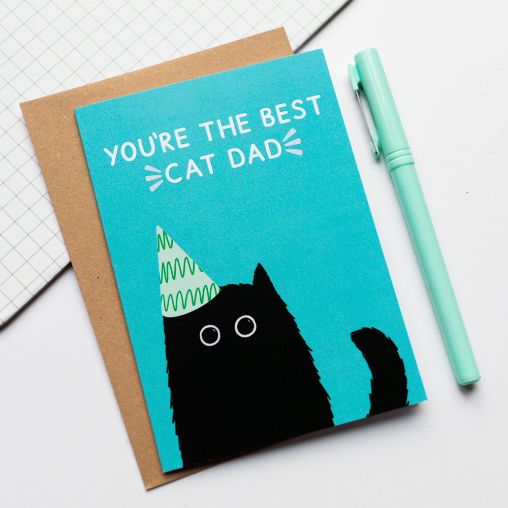 Best Cat Dad Card – Jeff and the Squirrel