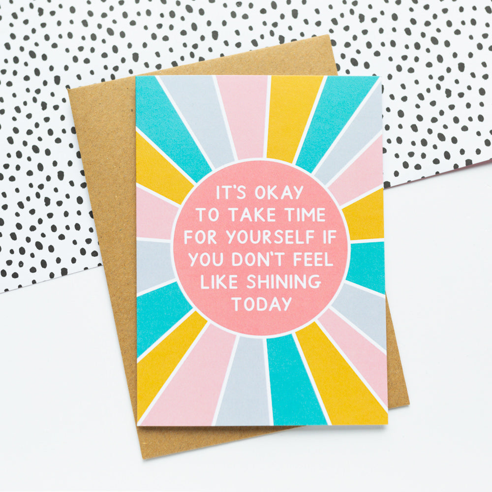 It's Okay To Take Time Card – Jeff and the Squirrel