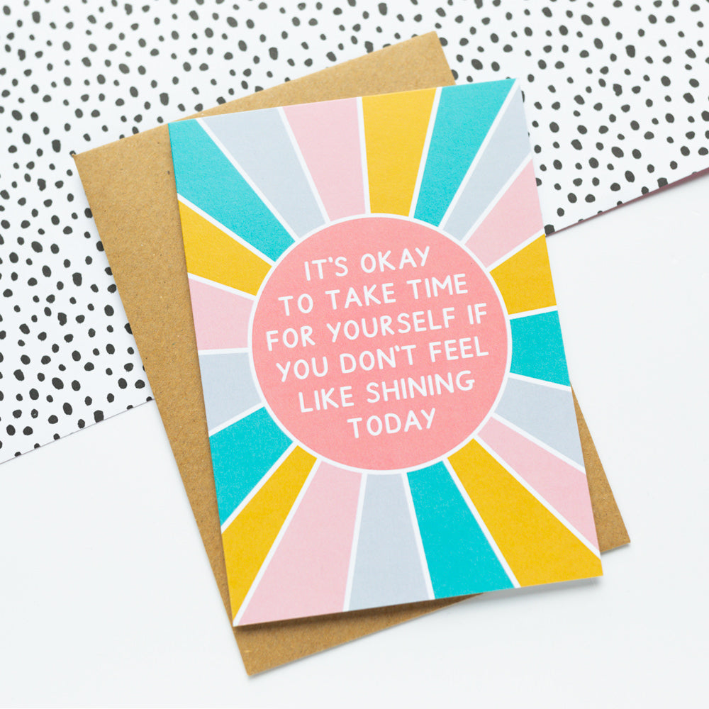 It's Okay To Take Time Card – Jeff and the Squirrel