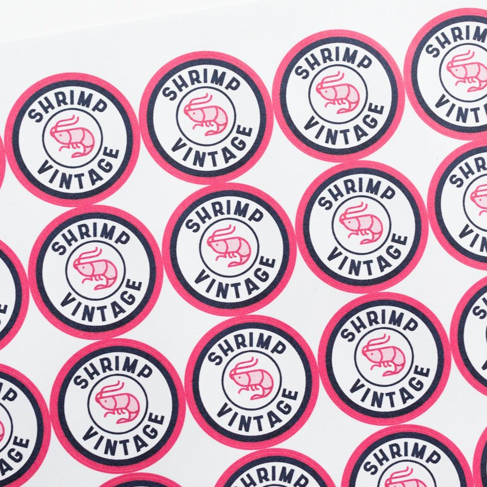 37mm Personalised Logo Stickers | Jeff and the Squirrel