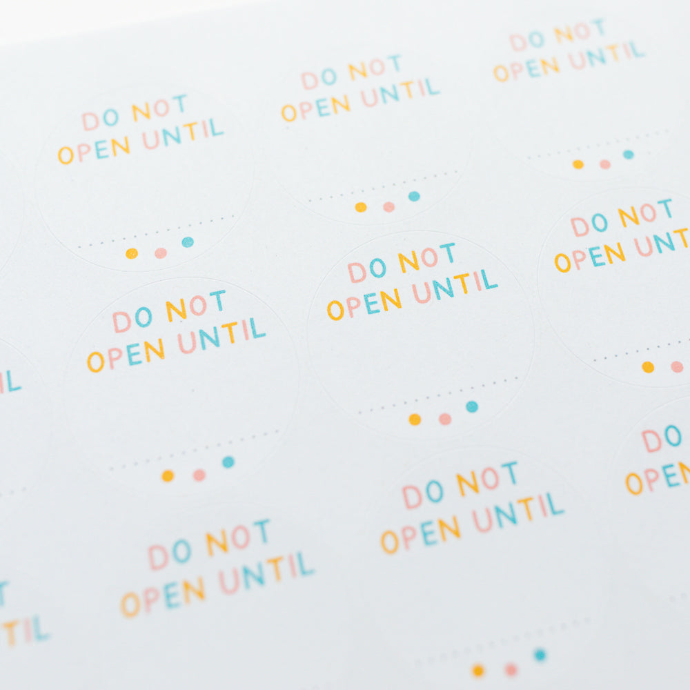 Do Not Open Until Stickers – Jeff and the Squirrel