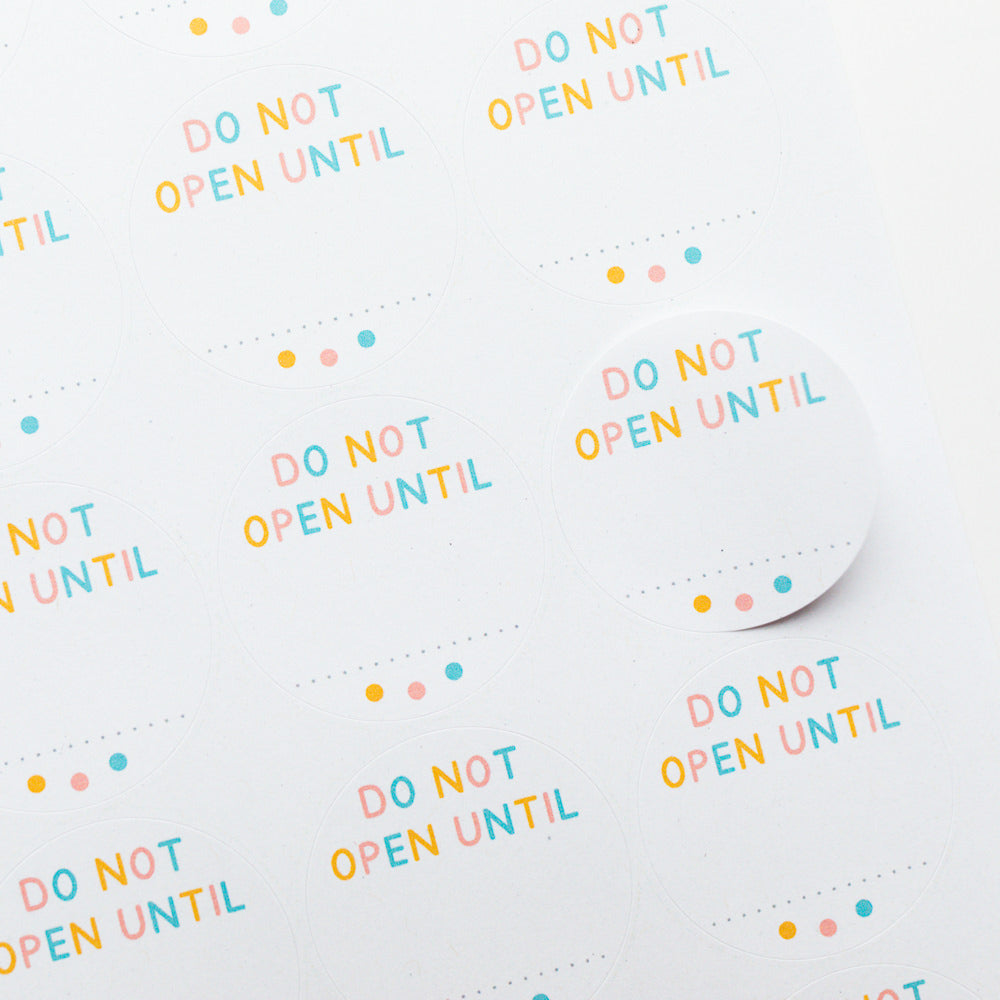 Do Not Open Until Stickers – Jeff and the Squirrel