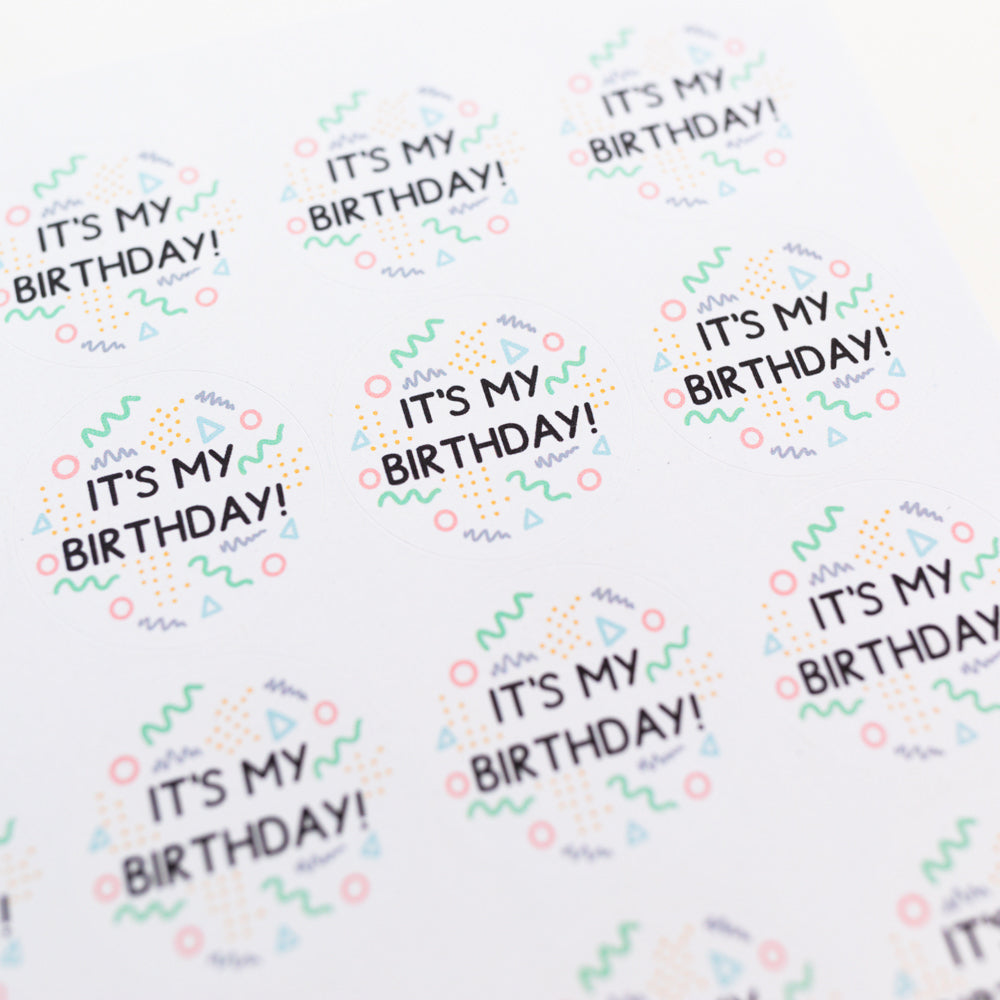 It's My Birthday Stickers – Jeff and the Squirrel