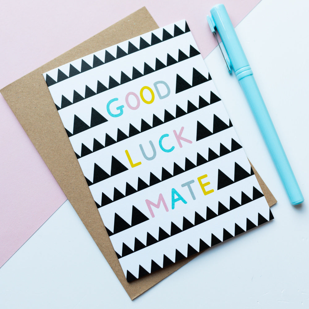 Good Luck Mate Card – Jeff and the Squirrel