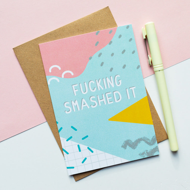 Fucking Smashed It Card – Jeff and the Squirrel